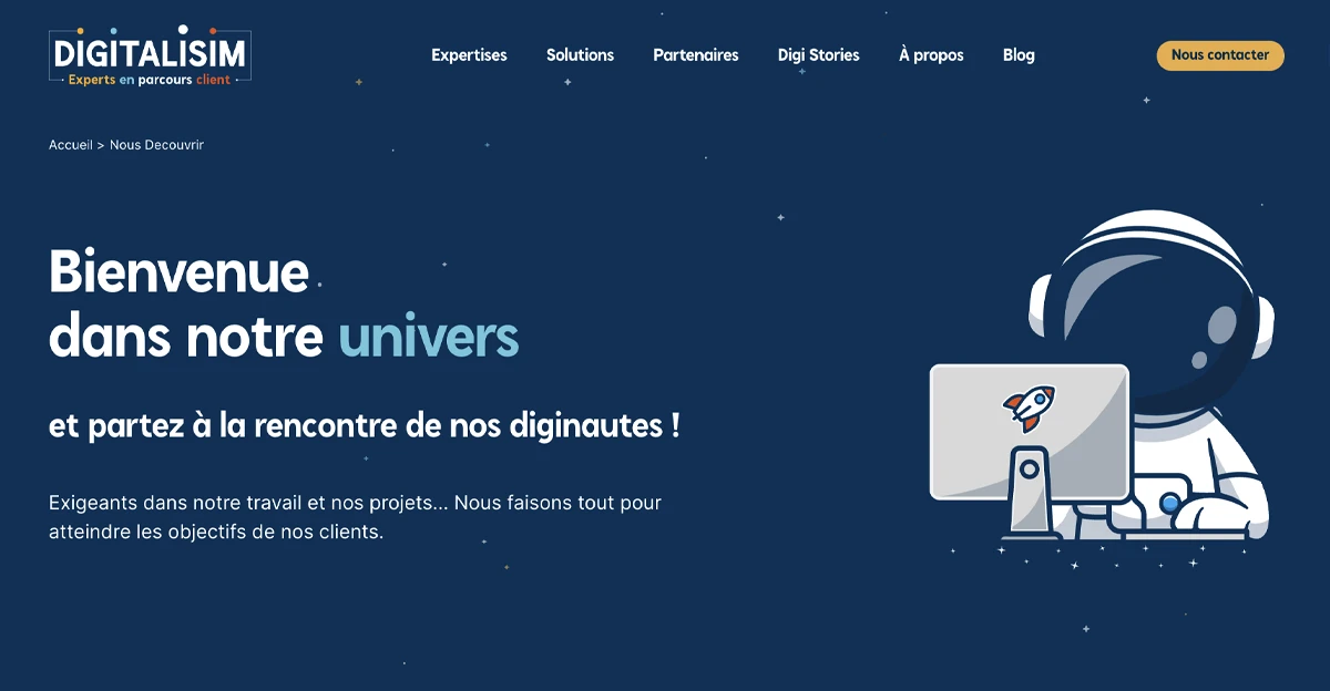 Partez découvrir notre Agence d'acquisition digitale | DIGITALISIM