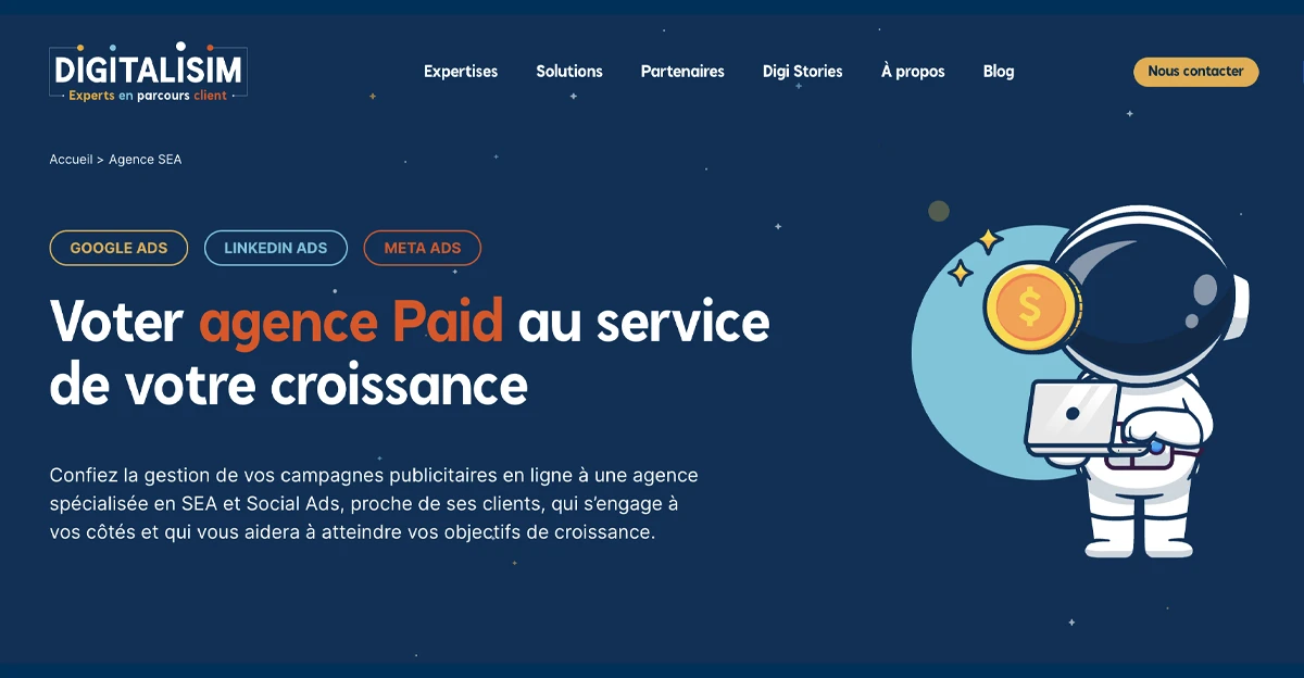 Agence Paid | Gestion de votre référencement payant | DIGITALISIM