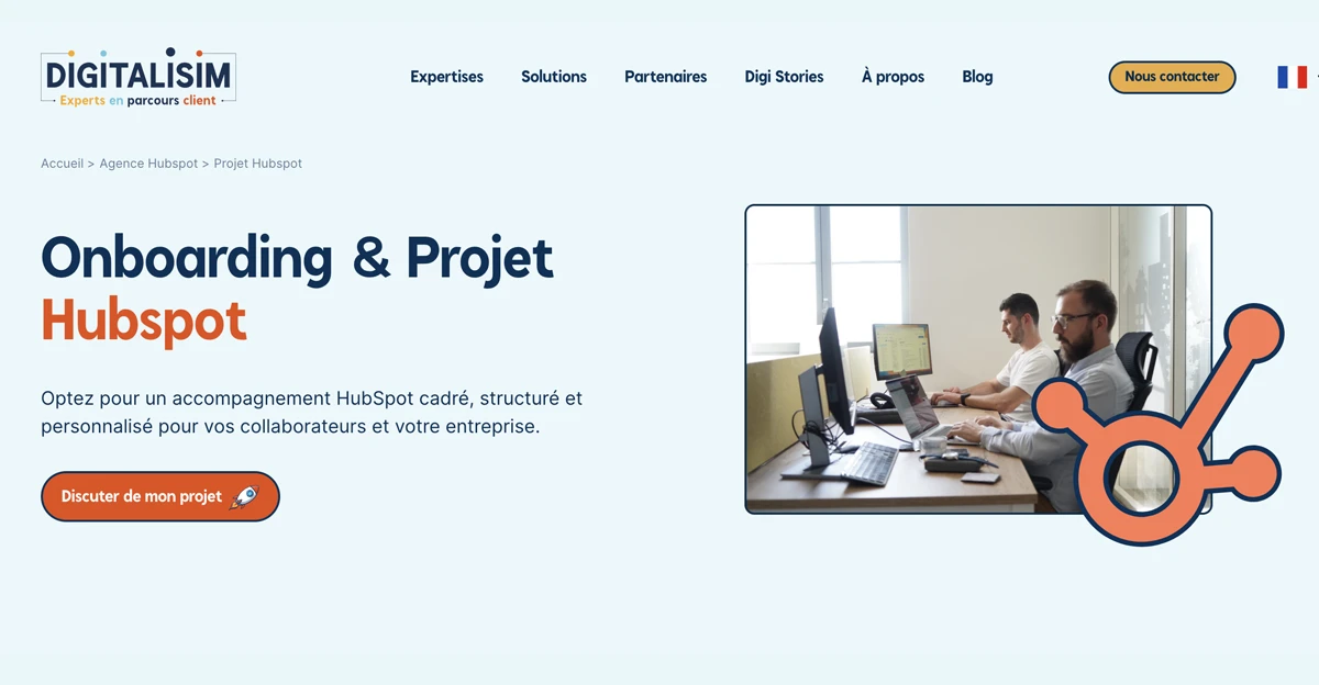 Onboarding & Projet Hubspot | Accompagnement sur-mesure | Digitalisim